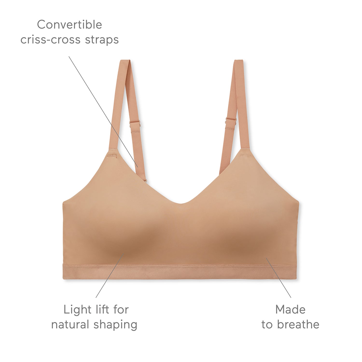 Cloud 9™ Super Soft Wireless Lift Convertible Comfort Bra – Warners
