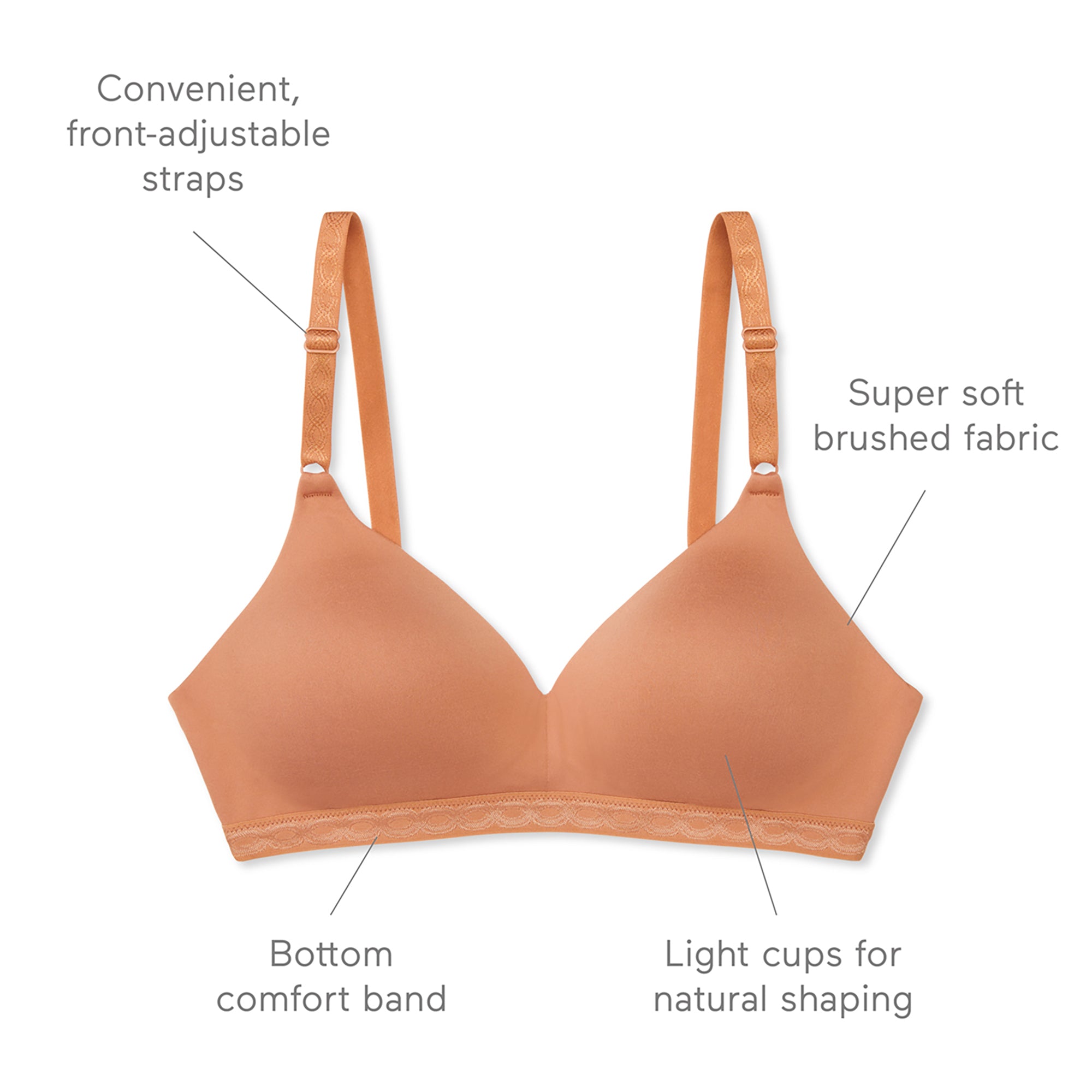 Cloud 9® Super Soft Wireless Lightly Lined Comfort Bra – Warners