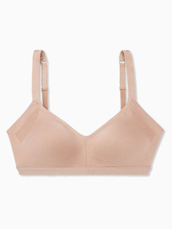 Olga by Warners Sheer Leaves Lace Underwire Unlined Minimizer Bra