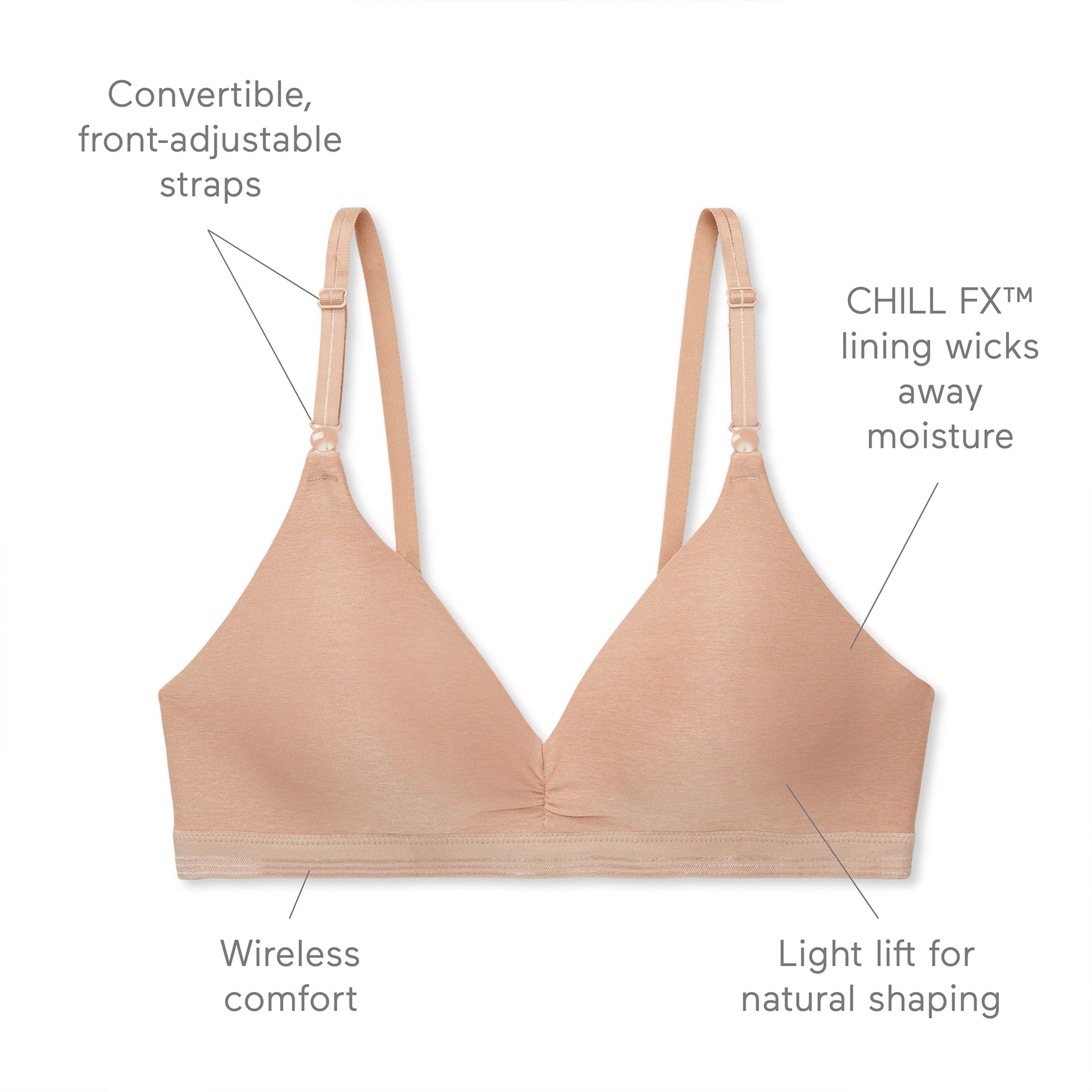 Play It Cool® Stay Cool and Dry Wireless Lift Comfort Bra – Warners